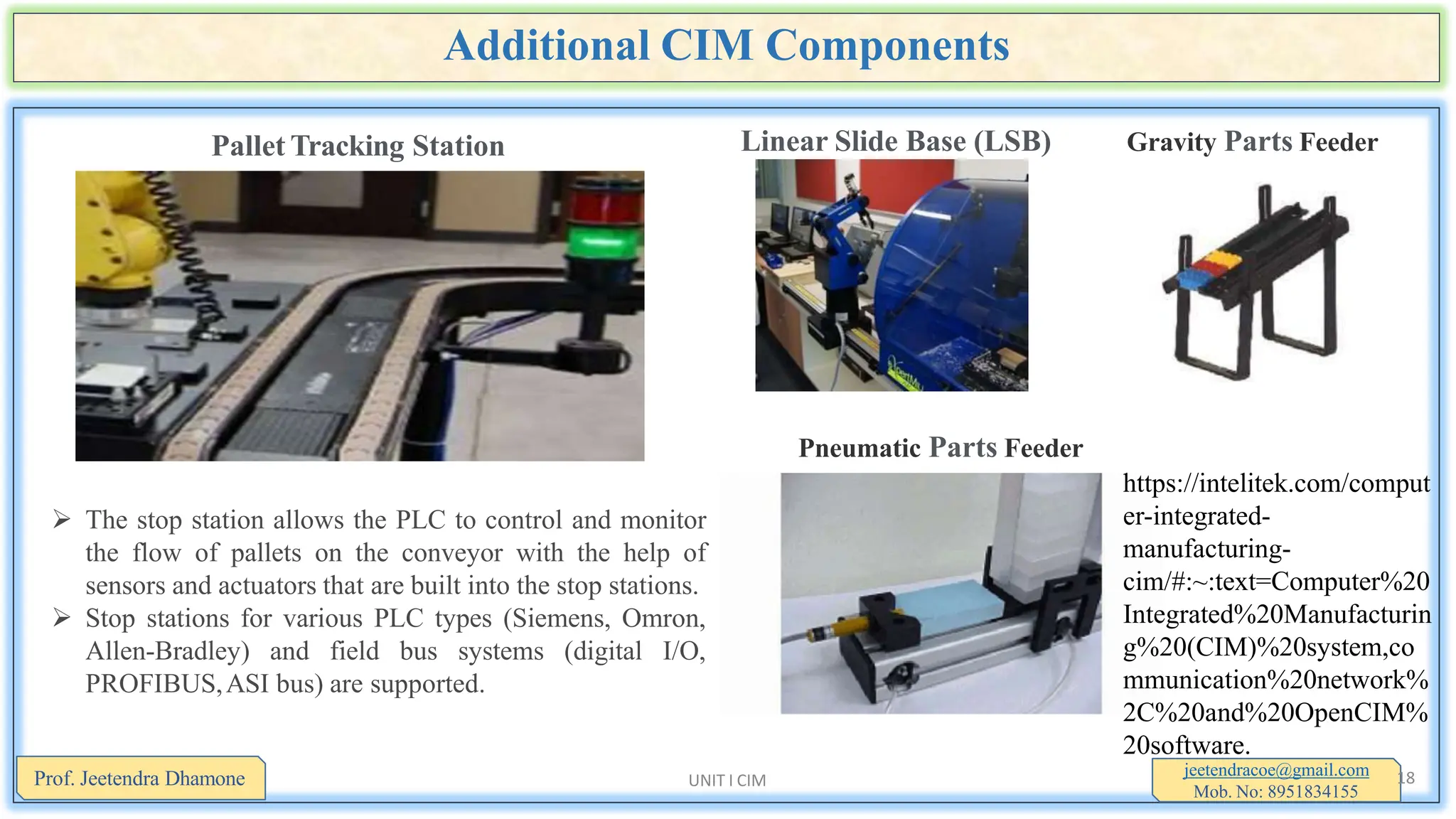 CIM UNIT I PPT.pptx COMPUTER INTEGRATED Manufacturing | PPTX