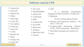 Computer Integrated Manufacturing (CIM) Mechanical | PPT