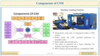 Computer Integrated Manufacturing (CIM) Mechanical | PPTX
