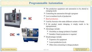 Computer Integrated Manufacturing (CIM) Mechanical | PPT