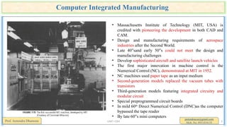 Computer Integrated Manufacturing (CIM) Mechanical | PPTX