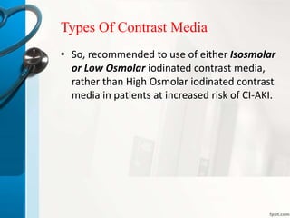 Contrast Induce Nephropathy | PPSX