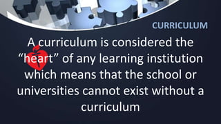 Importance of Curriculum Development | PPTX