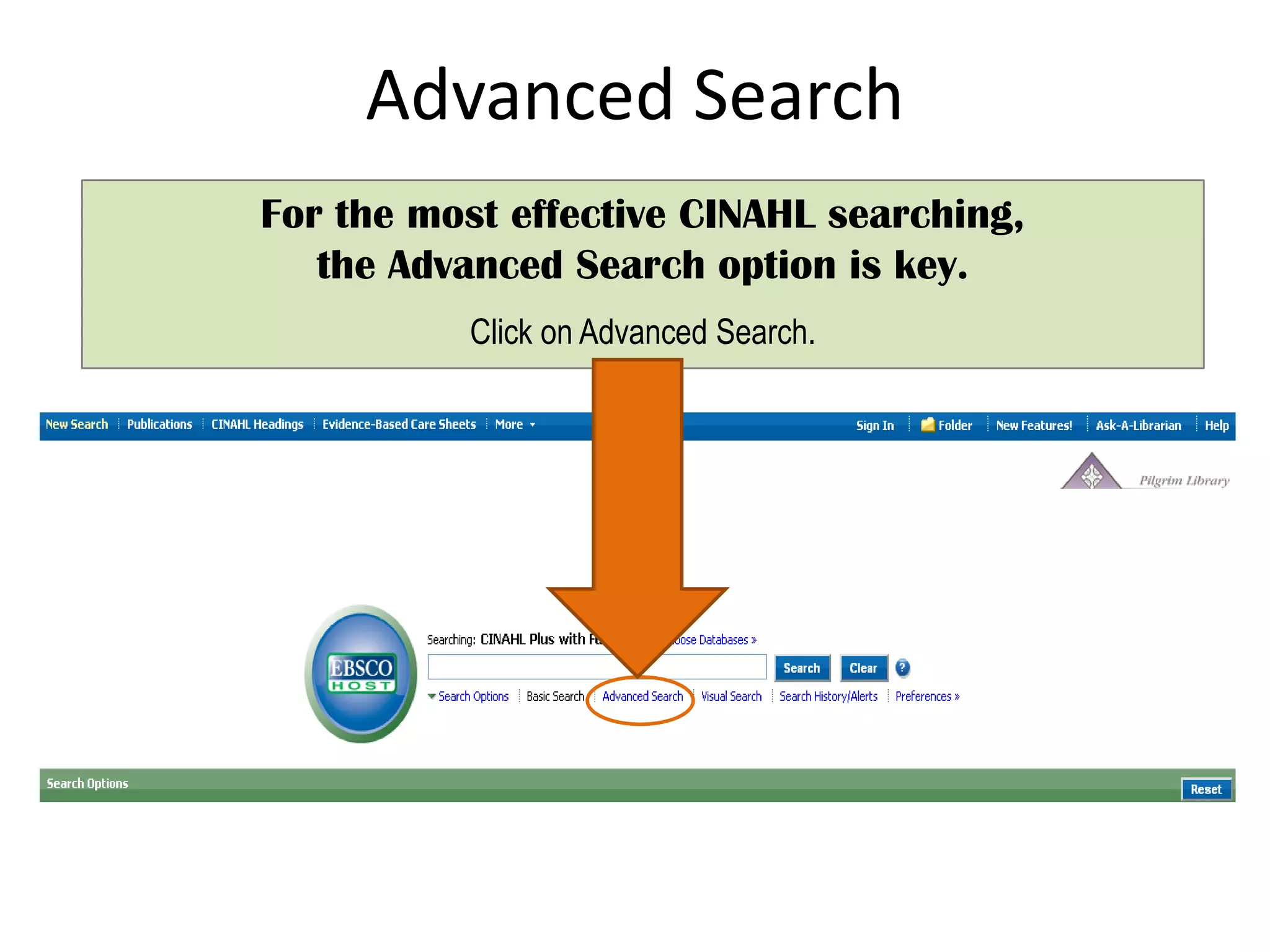 CINAHL Effective Searching | PPTX