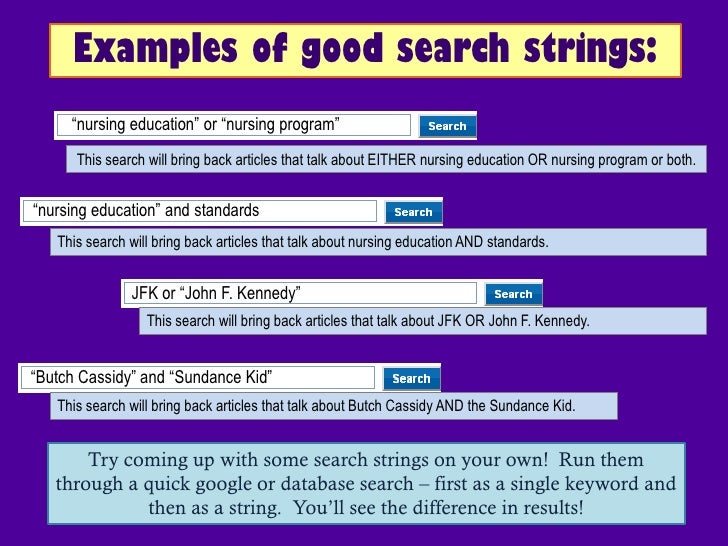 CINAHL Effective Searching
