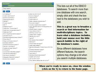 CINAHL: Tips and Tricks | PPTX