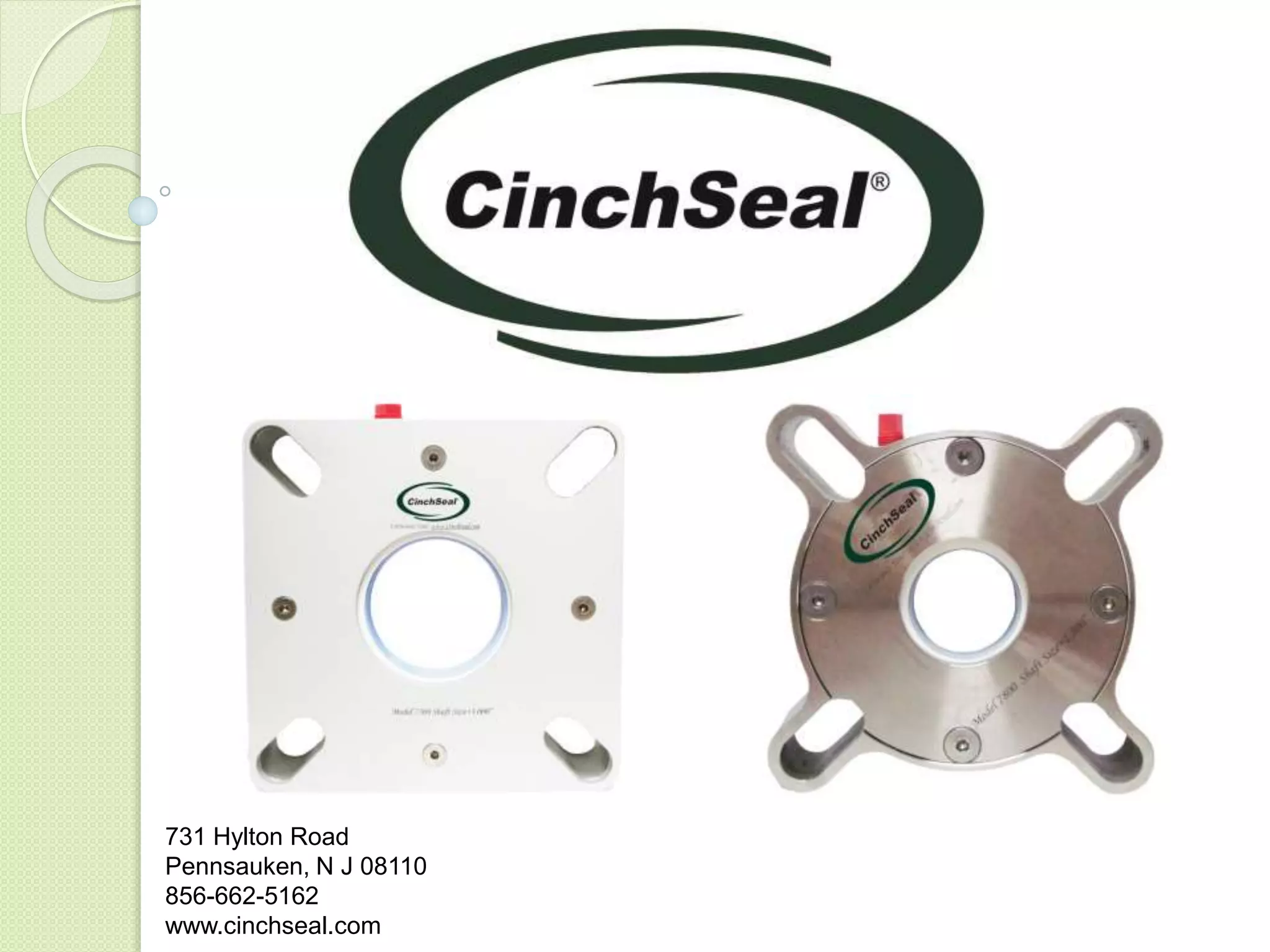 Cinchseals replacing packing | PPTX