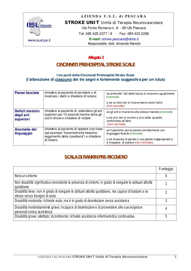 Cincinnati Prehospital Stroke Scale