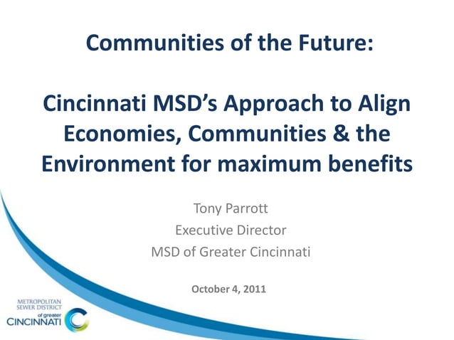 Cincinnati's approach for a city of the future | PPT
