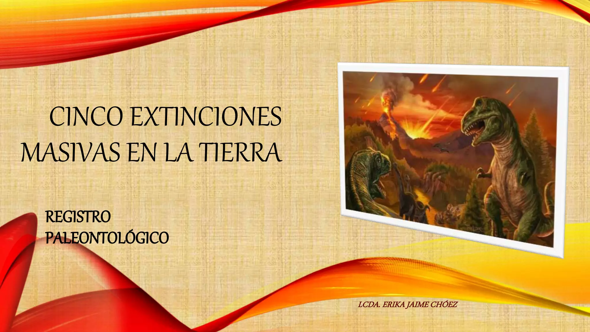 Extinciones masivas | PPTX