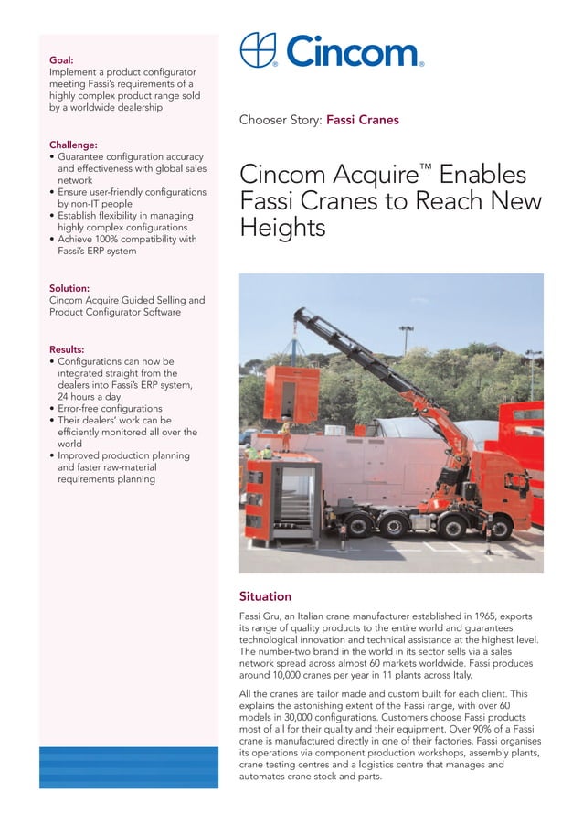 Cincom acquire™ enables fassi cranes to reach new heights.pdf' | PDF