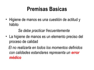 Cinco momentos en el lavado de manos | PPT