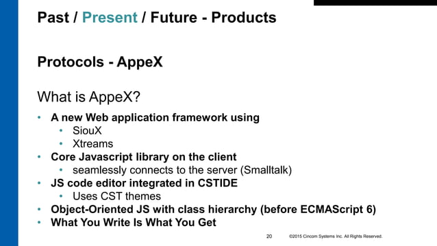 Cincom smalltalk roadmap 2015 draft3 | PPT