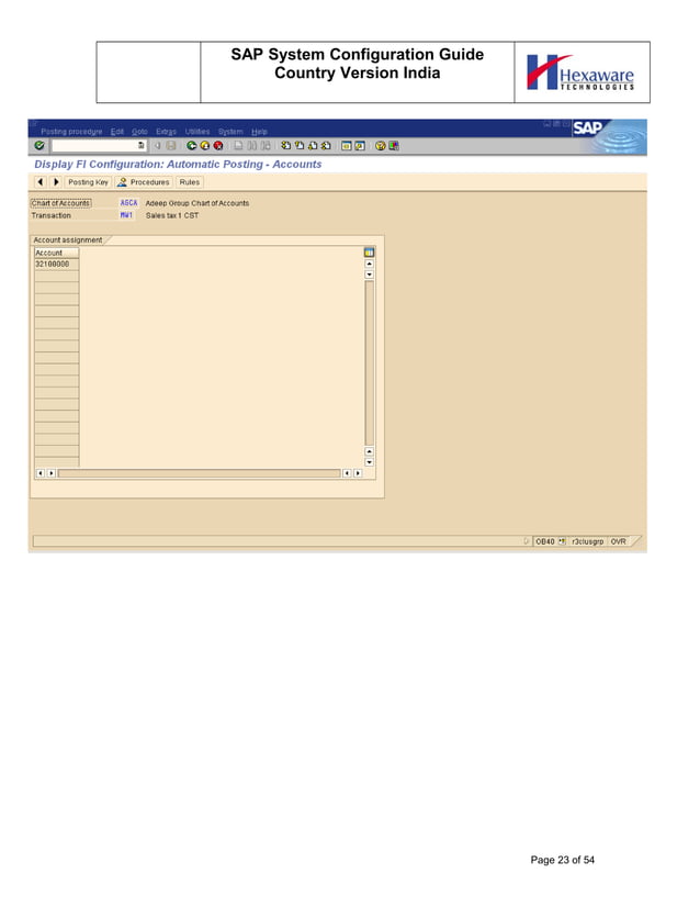 SAP CIN | DOC | Business and Finance