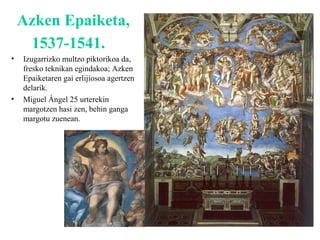 Cincuecento pintura4 miguel angel 2 | PPT