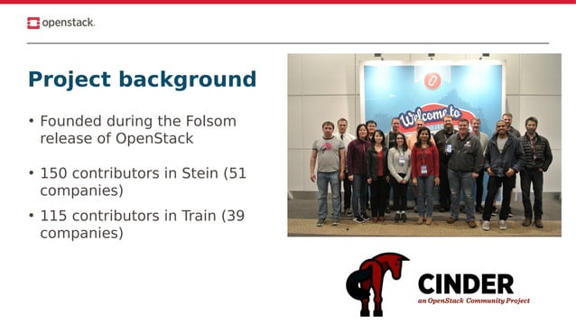 OpenStack Cinder Project Update - Shanghai 2019 | PPT