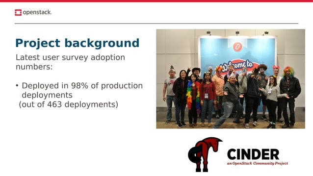 OpenStack Cinder Project Update - Shanghai 2019 | PPT