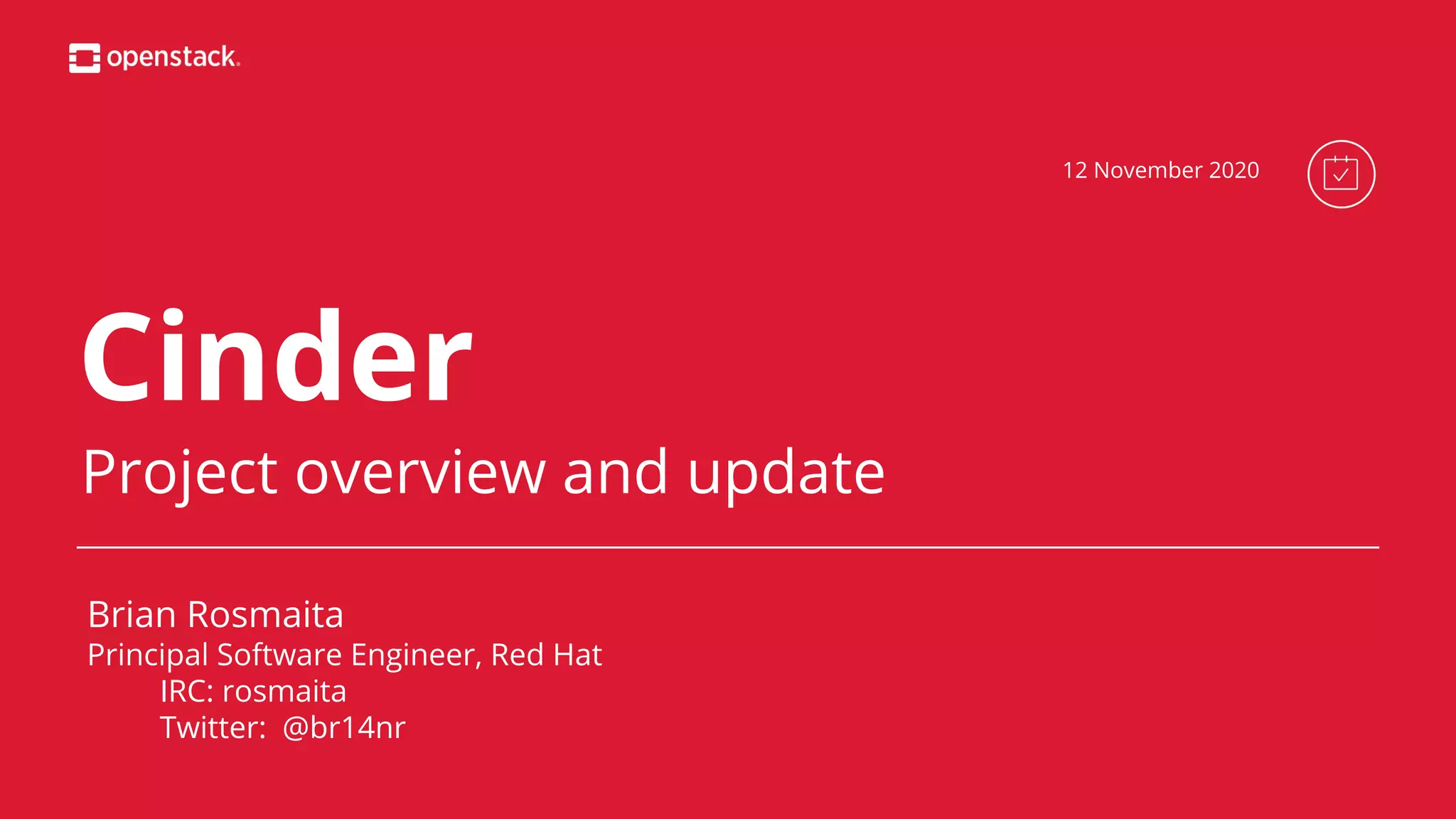 OpenStack Cinder - Victoria Release Update - 2020 | PPT