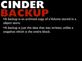 Cinder: The new kids on the block | PPT