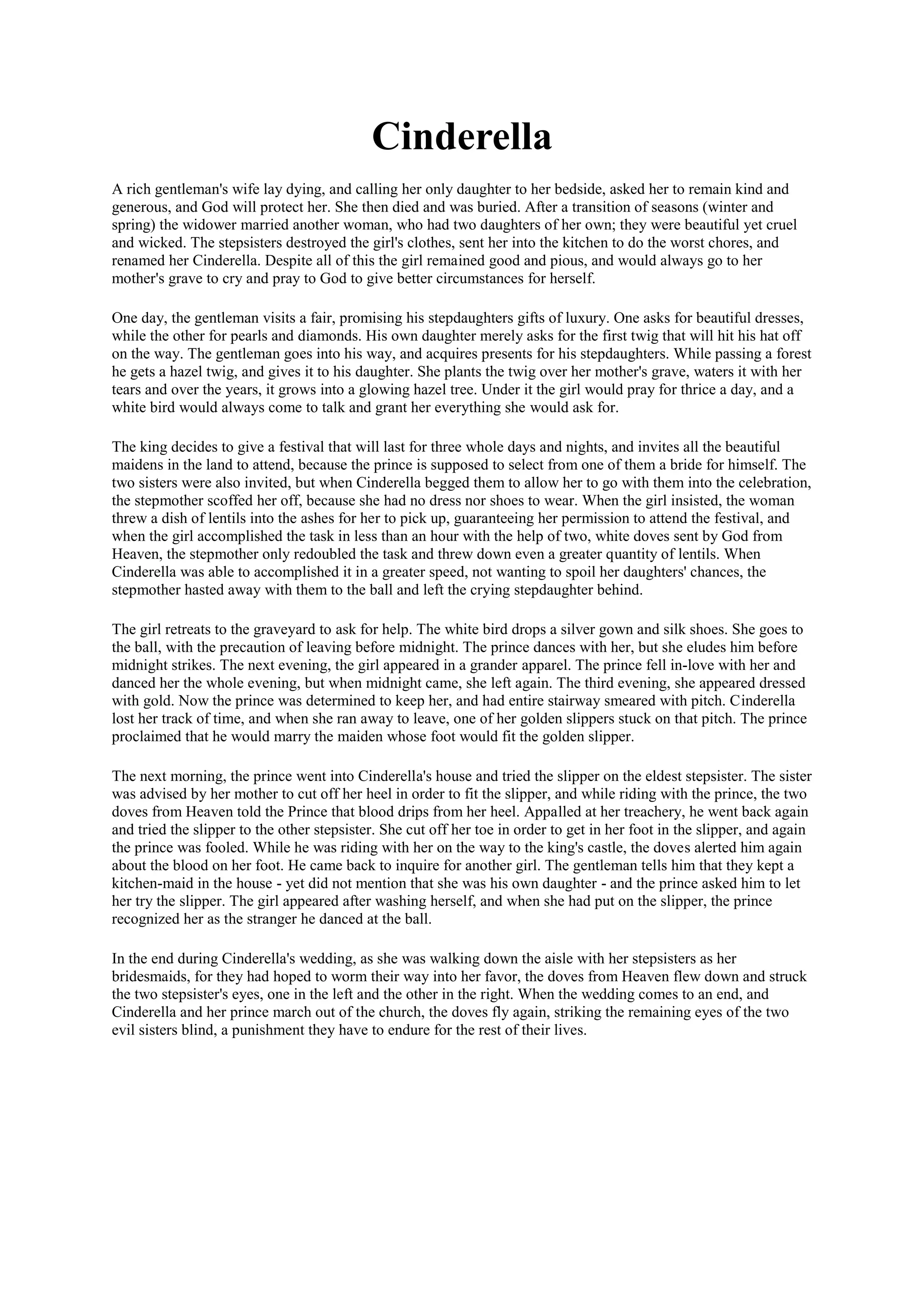 Cinderella | DOCX