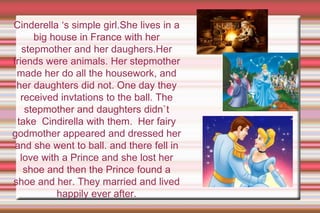 Cinderella | PPTX | Books and Literature