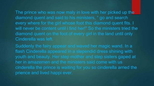 Narative text Cinderella | PPT