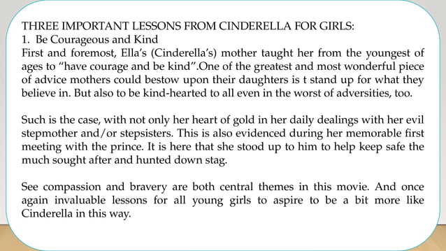 Cinderella story telling english and moral lesson | PPTX