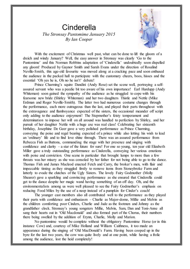 Cinderella jan 2015 1 | DOCX