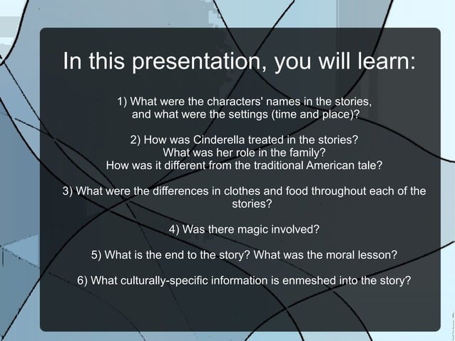 Cinderella presentation 2012 | PPT