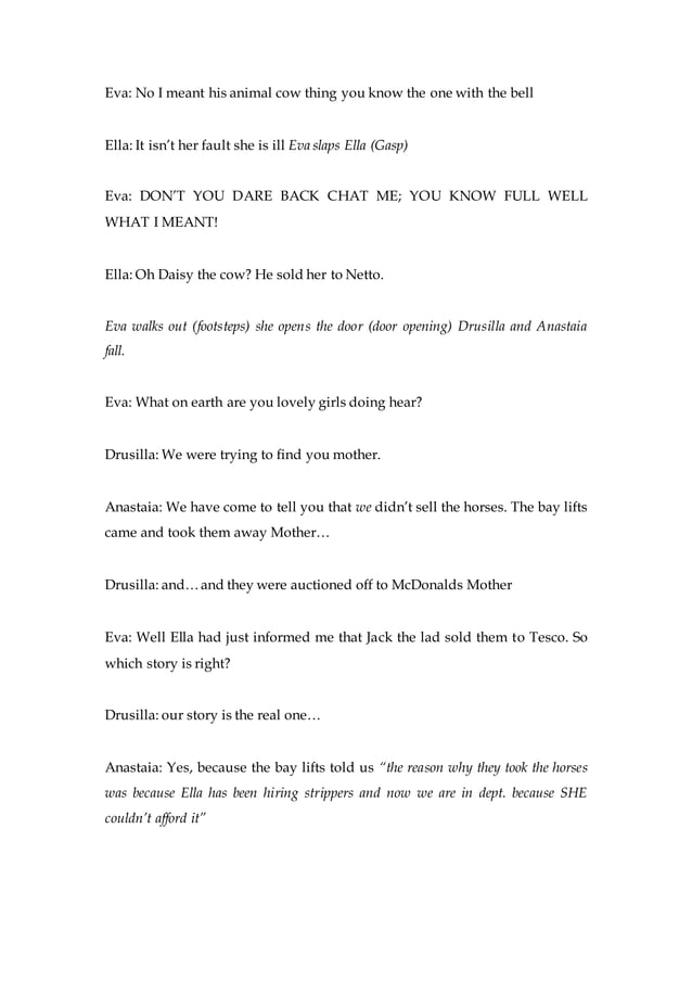 Cinderella radio play script | PDF