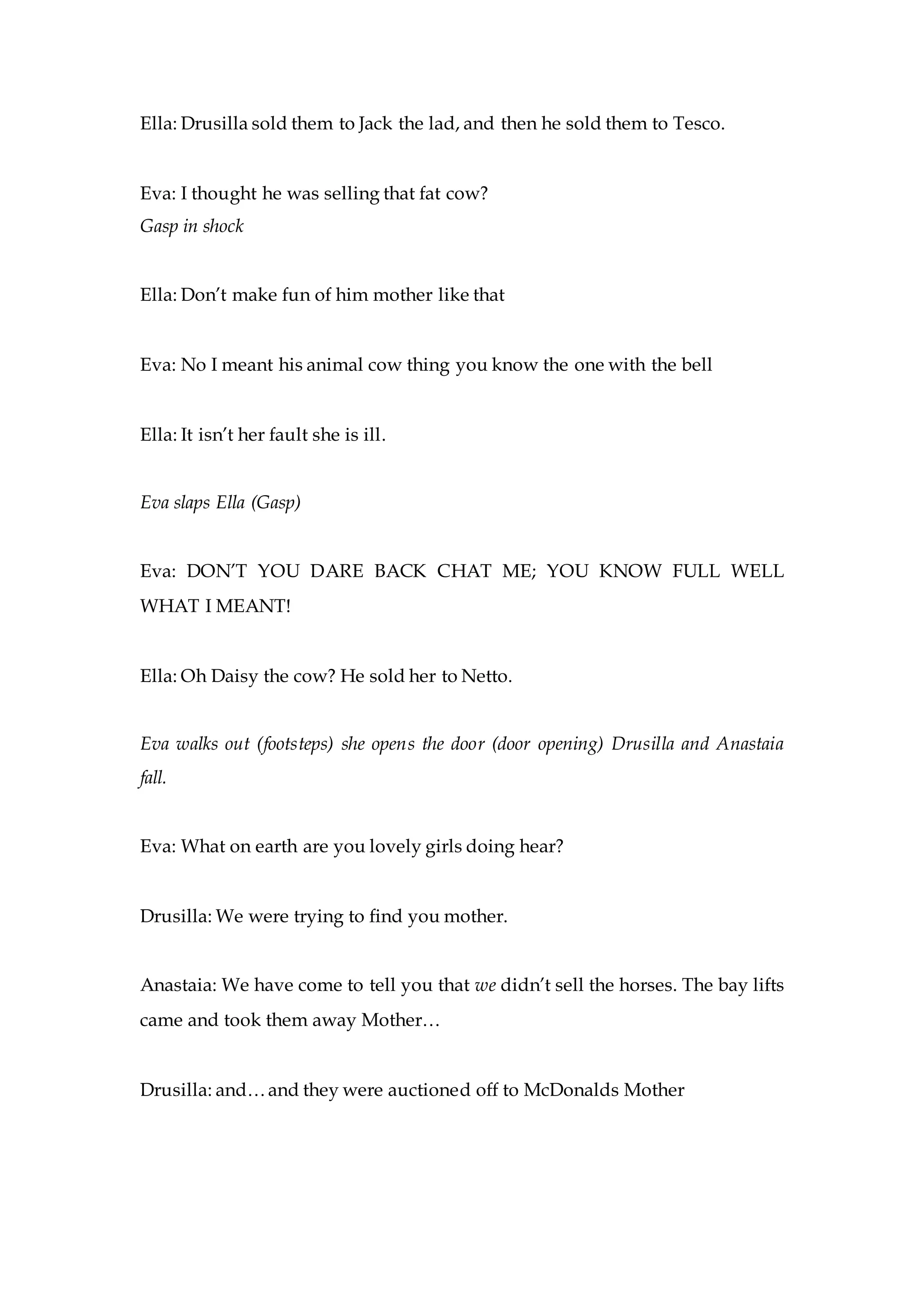 Cinderella radio play script shorter. | DOCX