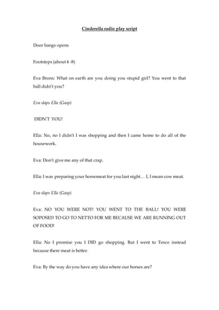 Cinderella Play Script