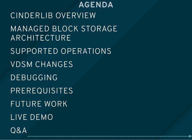 Cinderlib integration - deep dive slides | PPT