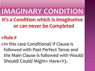 Conditions in english grammar | PPT