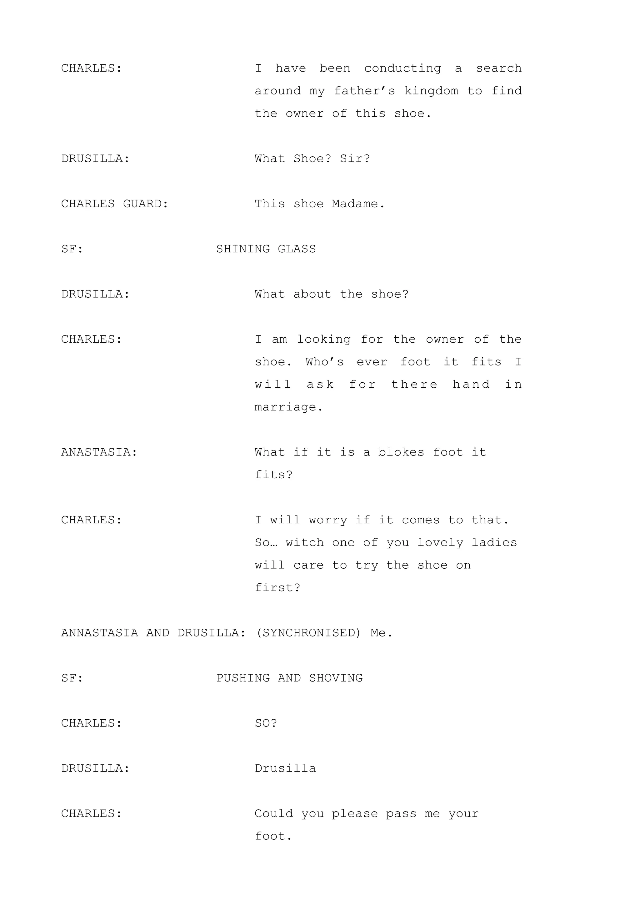 Cindrella radio drama script | PDF