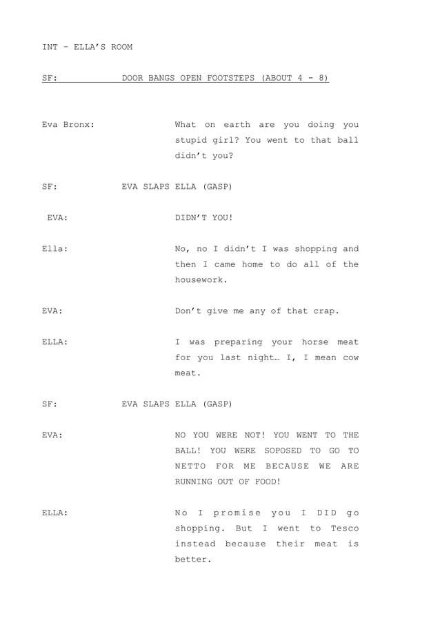 Cindrella radio drama script | PDF