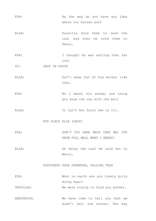 Cindrella radio drama script | PDF