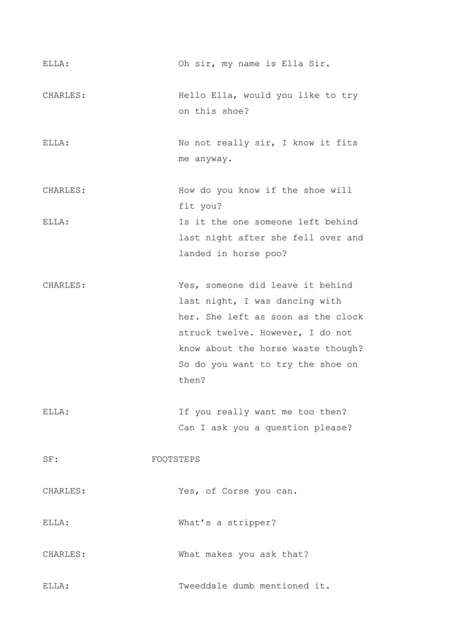 Cindrella radio drama script | PDF