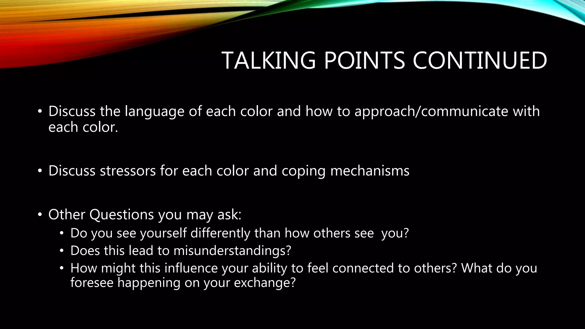 Personality and Communication - True Colors | PPSX