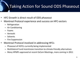Addressing HFCs Under the Montreal Protocol and Indo-US Task Force on HFCs | PPT