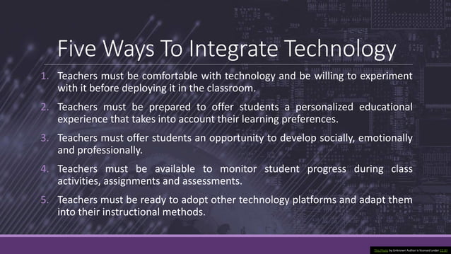 Strategies for Integrating Technology in the Classroom | PPTX