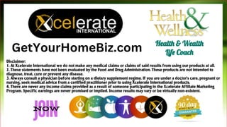 XCELERATE INTERNATIONAL PRODUCT SLIDESHOW | PPT