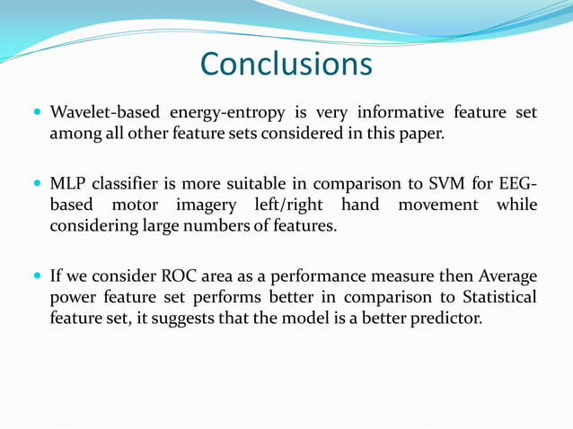 EEG based Motor Imagery Classification using SVM and MLP | PDF | Physics | Science