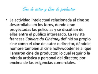 Cine autor vs cine comercial | PPT