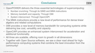 Advanced High-Performance Computing Features of the OpenPOWER ISA | PDF