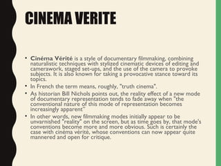 Cinema verite | PPT