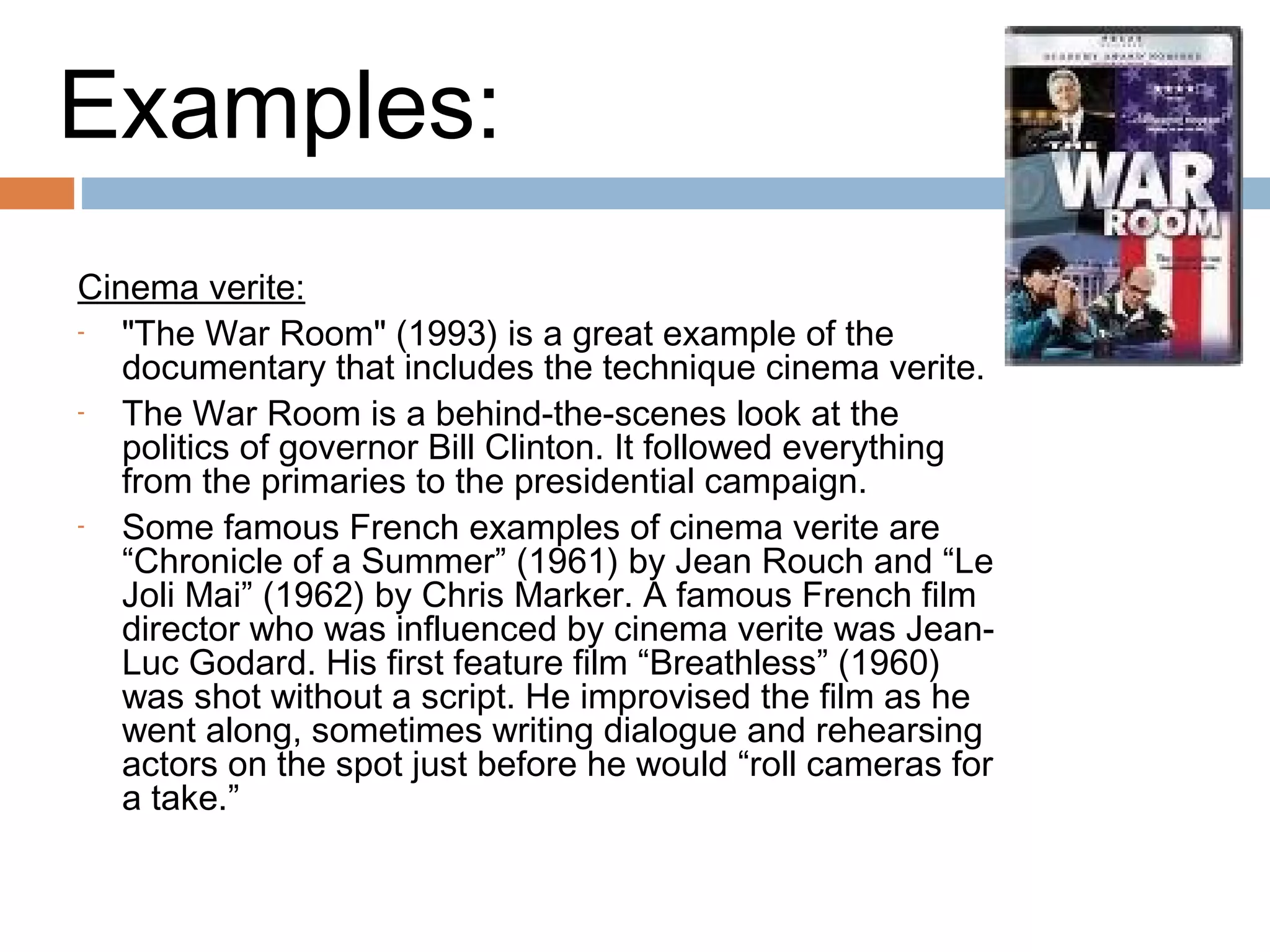 Cinema verite-and-direct-cinema | PPT