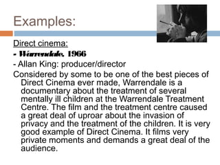 Cinema verite-and-direct-cinema | PPT