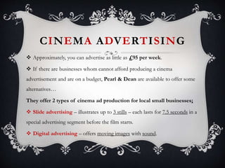 Cinema Advertising (Brand Identity) | PPTX
