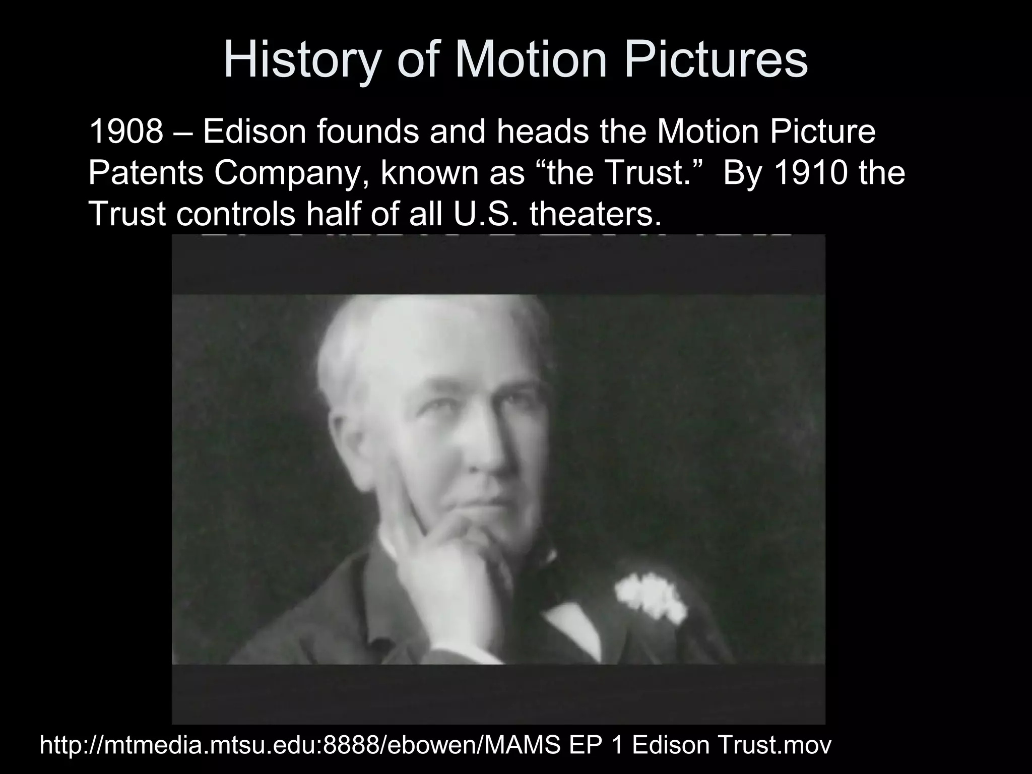 3000 Presentation 8: Cinema History Part 1 The Wizard and the Magician ...